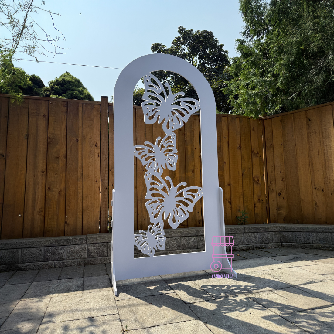 Butterfly Arch Backdrop – CandyCartCA