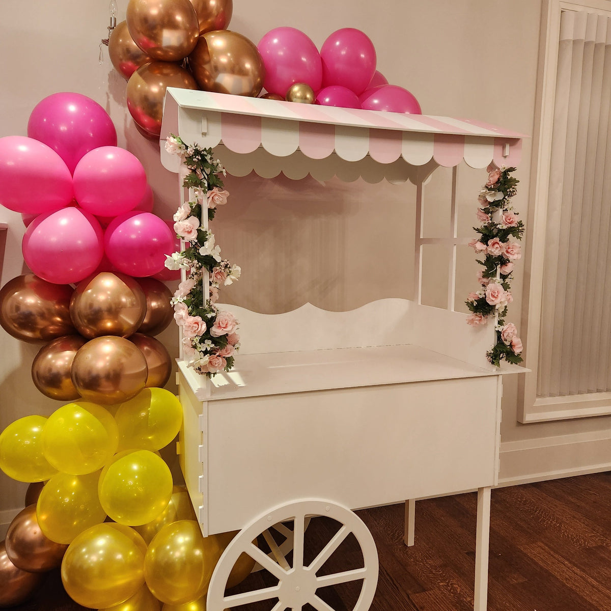 Candy Cart on Wheels with Pink Roof | Buy Online Now– CandyCartCA