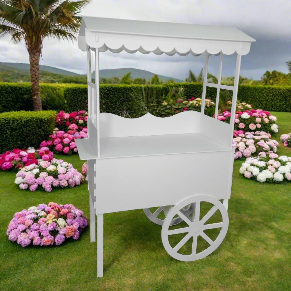 Candy Cart on Wheels with White Roof for Sale– CandyCartCA